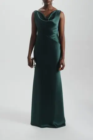 Amsale Cowl Neck Evening Dresses