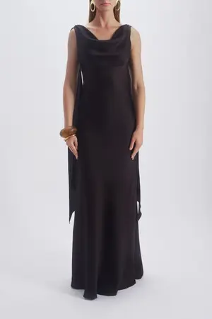 Amsale Bias Cut Streamer Gown