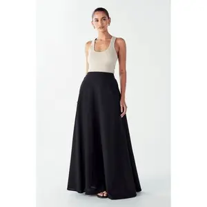 WILLA Isla Maxi Skirt - Black