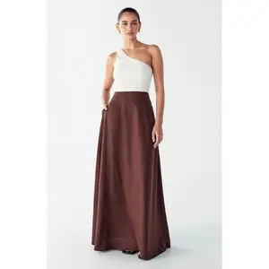 WILLA Isla Maxi Skirt - Chocolate