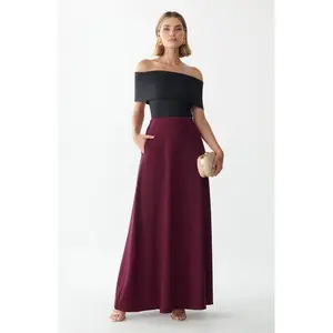 WILLA Isla Maxi Skirt - Plum
