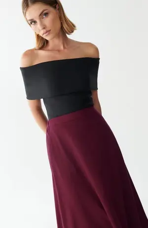 WILLA Isla Maxi Skirt - Plum