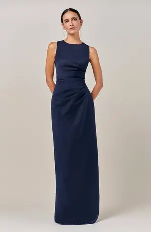 BWLDR Estrella Gown - Navy Blue