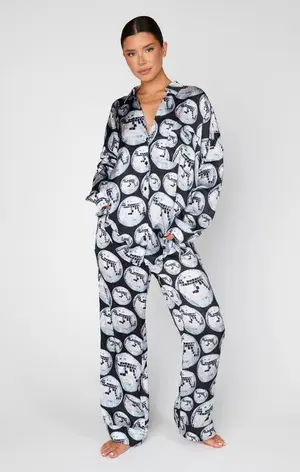 Show Me Your Mumu Overslept Pj Set - Disco Ball Silky