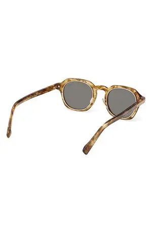 Zegna 47mm Round Frame Sunglasses