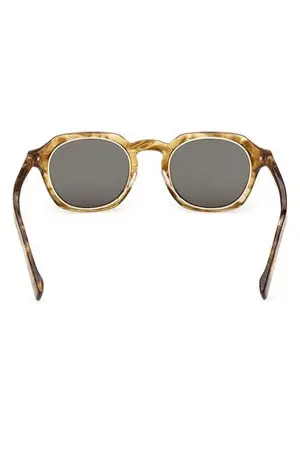 Zegna 47mm Round Frame Sunglasses