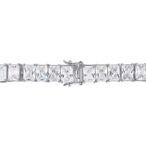 JULIANNA B. Tennis Bracelet With Rectangular Cubic Zirconia