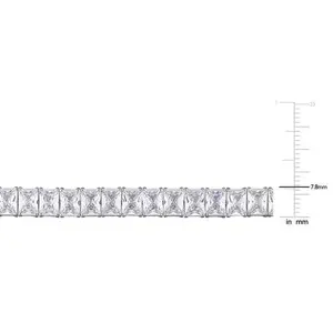 JULIANNA B. Tennis Bracelet With Rectangular Cubic Zirconia