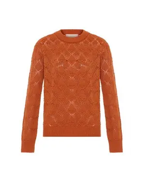 THEO THE LABEL Ersa Argyle Pullover - Amber Sky