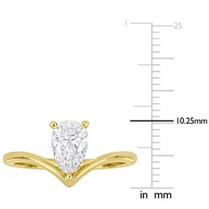 JULIANNA B. Diamond Pear-cut Solitaire 14k Ring
