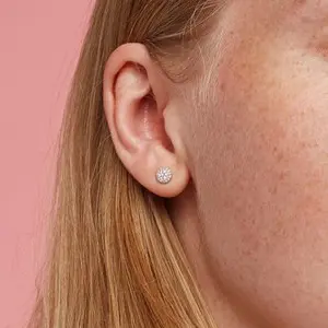 JULIANNA B. Diamond Cluster Halo Stud Earrings
