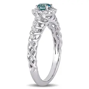 JULIANNA B. Halo Ring 14k