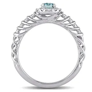 JULIANNA B. Halo Ring 14k