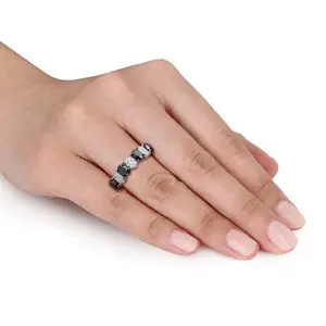 JULIANNA B. 10k White Gold Band Ring