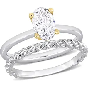 JULIANNA B. Diamond Bridal Ring Set - 14k Two-tone Gold