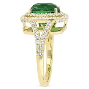 JULIANNA B. Diamond & Split Shank Halo Cocktail Ring