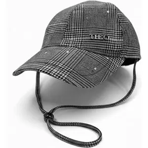 THEO THE LABEL Eudora Petasos Messenger Cap - Black