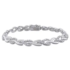 JULIANNA B. 1 Ctw Diamond Bracelet - Sterling Silver