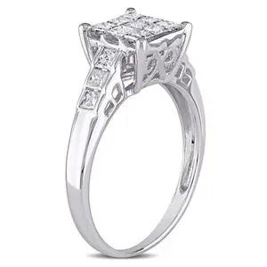 JULIANNA B. Diamond Princess Cluster Ring 14k