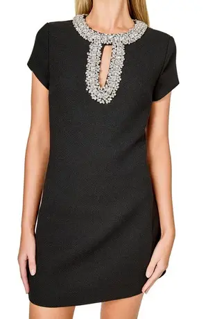 Endless Rose Embellished Shift Minidress
