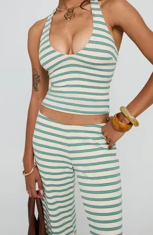 Princess Polly Anora Stripe Halter Top & Pants Set