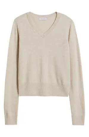 ARTLESS FOREVER Tove V-neck Wool & Cashmere Sweater - Stone