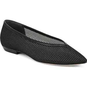 Veronica Beard Bancroft Pointed Toe Flat - Black