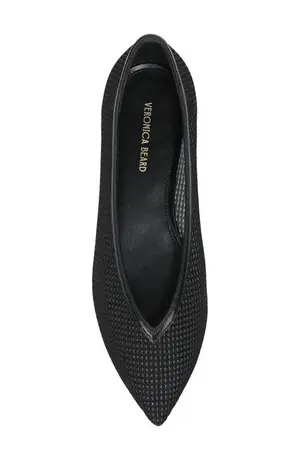 Veronica Beard Bancroft Pointed Toe Flat - Black