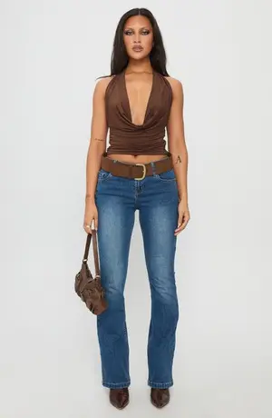 Princess Polly Plunge Cowl Neck Halter Top