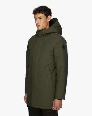QUARTZ CO. Austin Hooded Insulated Winter Jacket - Sage