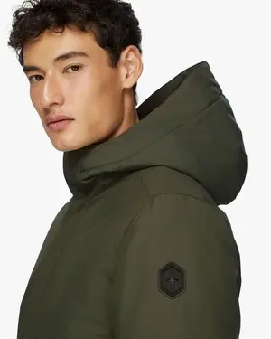 QUARTZ CO. Austin Hooded Insulated Winter Jacket - Sage