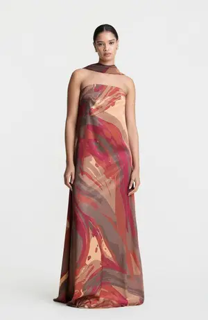 DIARRABLU Tukki Strapless Maxi Dress