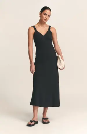 ST MRLO Tide Midi Dress - Black