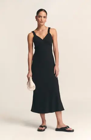 ST MRLO Tide Midi Dress - Black