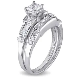 JULIANNA B. 14k Diamond Bridal Ring Set