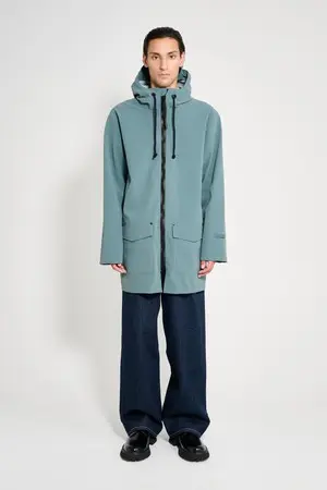 Stutterheim Stockholm Patch Raincoat - Moon Rock