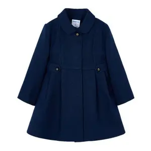 MAYORAL Pleated Coat - Navy