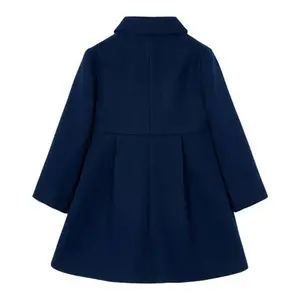 MAYORAL Pleated Coat - Navy