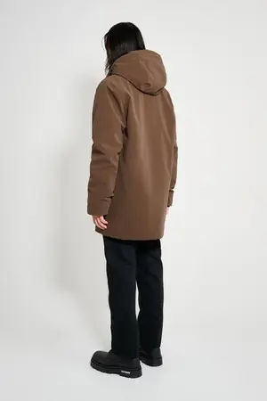 Stutterheim Stockholm Winter Matte Coat - Dark Brown