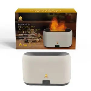 PURSONIC Essential Oil Flameglow Aromatherapy Diffuser - White