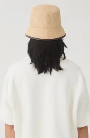 Eugenia Kim Yuki Upf 50+ Packable Raffia Bucket Hat