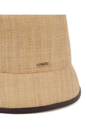 Eugenia Kim Yuki Upf 50+ Packable Raffia Bucket Hat