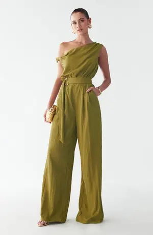 BWLDR Mariah Jumpsuit - Olive Green