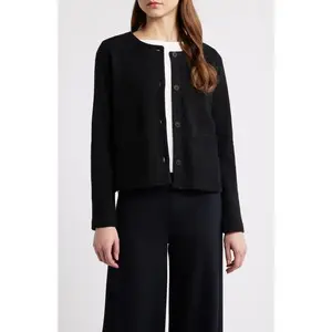 Eileen Fisher Organic Cotton Short Jacket