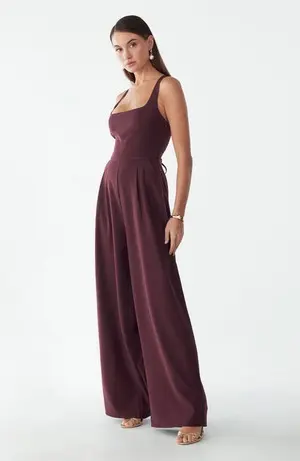 BWLDR Cherie Jumpsuit - Wine