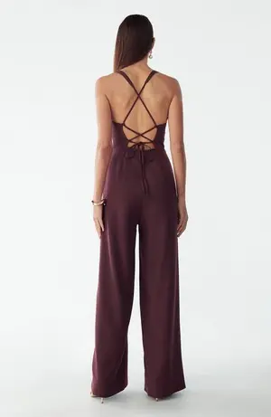 BWLDR Cherie Jumpsuit - Wine
