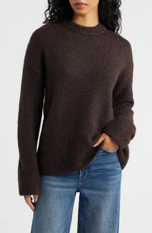 Topshop Boxy Crewneck Sweater