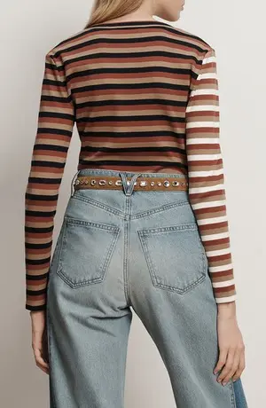 Veronica Beard Dilia Stripe Top