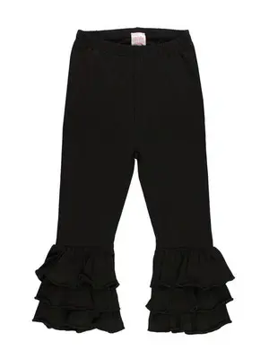 RUFFLEBUTTS Flare Pants - Black