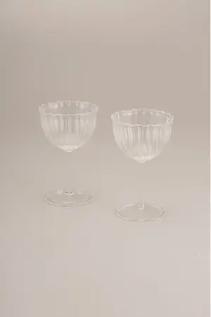 FLECK Kira Stemware Coupesset Of 2 - Clear